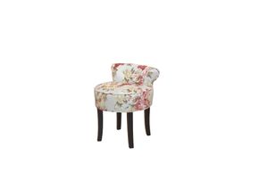 4046884040455 - Möbel Direkt Online - Hocker Sessel mit Rückenlehne Cäsar Rosenmotiv