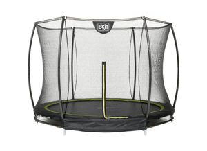 8717703020397 - Exit Toys - exit Silhouette Bodentrampolin ø305cm mit Sicherheitsnetz - schwarz - Schwarz