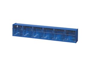 4005187644401 - 464440 Klappkasten-Magazin VarioPlus ProFlip 6 (B x H x T) 600 x 115 x 95 mm Blau Transparent 1 St