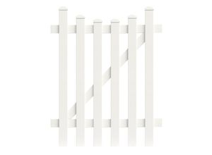 4044608114604 - Zauntür Unterbogen 962cm x 180cm in Weiß