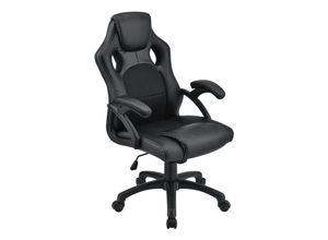 4260304763162 - Racing Schreibtischstuhl Montreal ergonomisch Bürostuhl PC Gaming Stuhl – schwarz