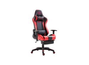 4251380456437 - Gaming Bürostuhl BOAVISTA mit Kunstlederbezug max belastbar bis 136 kg Gaming Stuhl mit ohne Fußablage Chefsessel mit Wippmechanismus