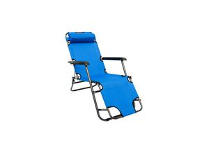 4057216003000 - - Campingstuhl Liegestuhl Freizeitliege Sonnenliege Strandliege Campingliege Klappliege Liege 153cm Türkis - blau