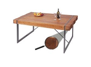 4057651520407 - Esszimmertisch MCW-A15 Esstisch Tisch Tanne Holz rustikal massiv FSC-zertifiziert ~ braun 80x160x90cm