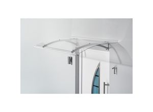 4003412100418 - Vordach PT Secco 150 Edelstahloptik Polycarbonat klar 4003412100418 - Vordach PT Secco 150 Edelstahloptik Polycarbonat klar