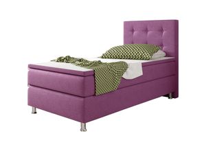 4260465766156 - IHG Boxspringbett Köln 90x200 Webstoff Rosa   Pink