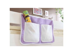 4250393809568 - Ticaa Bett-Tasche für Hoch- und Etagenbetten lila-beige 4250393809568 - Ticaa Bett-Tasche für Hoch- und Etagenbetten lila-beige