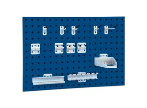 2100000238576 - BRB System-Lochplatte mit Haken- und Halter-Set saphirblau