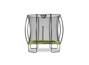 8720088262412 - Exit Toys Trampolin Silhouette Rect 153x214 (5x7ft) + Sicherheitsnetz (Lime) grün