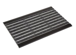 9009909019947 - PANA® Aluminium Türmatte I Fußmatte Außen I Schmutzfangmatte I Fussabtreter mit Nadelfilzeinlagen I für den Aussenbereich I floor mat I Größe ca 39x60cm I verschiedene Farben