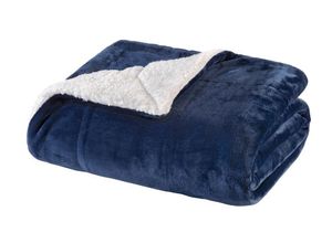 9120106127843 - WOHNWOHL® Flauschige Sherpa Kuscheldecke • Mikrofaser Wohndecke • Fleecedecke als Sofaüberwurf • Sofadecke Tagesdecke Wohnzimmerdecke • Teddyfleece Decke für Bett und Sofa