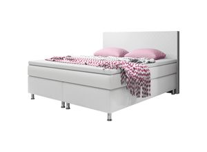 4260263718005 - Inter Handels Boxspringbett Madrid 180 x 200 cm weiß