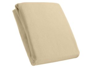 2100000792351 - Spannbetttuch Mikrofaser Fleece beige ca 160 x 200 cm