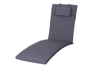 4250871267750 - Liegenauflage mit Kopfkissen 198 x 53 x 5 cm (LxBxH) Liegenpolster Loungeauflage Gartenliegeauflage