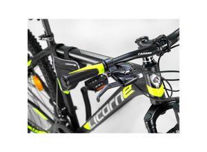 4260647780826 - Licorne Bike Effect Premium Mountainbike in 26 275 und 29 Zoll - Fahrrad für Jungen Mädchen Herren und Damen - Shimano 21 Gang-Schaltung - Herrenrad FarbeSchwarz Lime (2xDisc-Bremse) Zoll2900