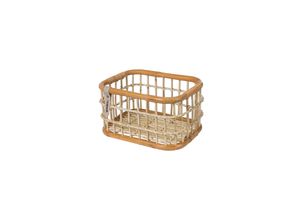 8715019130793 - BASIL Fahrradkorb Green Life Rattan 46x35x28cm