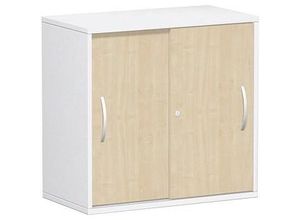 4038933486888 - Schiebetürenschrank Flex S-382502-AW weiß ahorn 1 Fachboden 800 x 425 x 798 cm