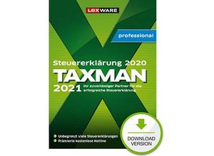 9783648147412 - LEXWARE TAXMAN professional 2021 (für das Steuerjahr 2020) Software Vollversion (Download-Link)