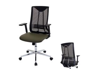 4057651562230 - Bürostuhl MCW-J53 Drehstuhl Schreibtischstuhl ergonomisch Kunstleder ~ olivgrün