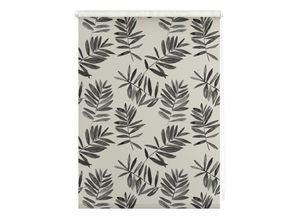 4251369827166 - Seitenzugrollo ORIGINAL Rollo Klemmfix ohne Bohren Verdunkelung Black Watercolor Branches Rollos schwarz (schwarz weiß) Verdunkelungsrollos