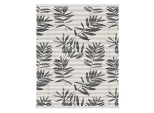 4251369828965 - Plissee ORIGINAL Plissee Klemmfix ohne Bohren blickdicht Black Watercolor Branches schwarz (schwarz weiß weiß) Plissees Kinder 130cm zweiseitig verschiebbar 70cm Obermaterial 100% Polyester B70cm H130cm