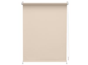 4250434156088 - Seitenzugrollo ORIGINAL Uni Rollo Rollos Gr 150 cm stufenlos positionierbar 90 cm beige (creme weiß) Verdunkelungsrollos mit Klemmträger und Farbbeschichtung - für Fenster Türen Klemmfix