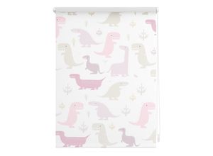 4250434125336 - Lichtblick Rollo Klemmfix ohne Bohren Verdunkelung Dino - Pink