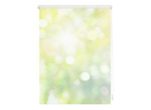 4250434115719 - Lichtblick Rollo Klemmfix ohne Bohren blickdicht Lichtspiel - Grün Gelb 60 x 150 cm (B x L)