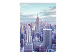 4250434114927 - Lichtblick Rollo Klemmfix ohne Bohren blickdicht New York - Blau 70 x 150 cm (B x L)