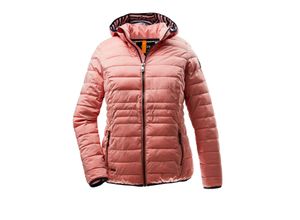 4061393728229 - Große Größen Leichte Steppjacke mit abzippbarer Kapuze rot Gr50