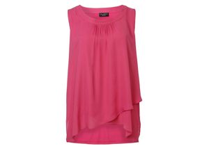 4052481467304 - Große Größen Blusentop aus Chiffon im Lagenlook pink Gr46