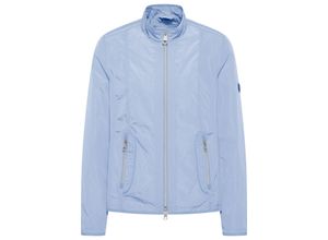 4065613774836 - Große Größen Blousonjacke mit dezenter Struktur gefüttert mittelblau Gr50