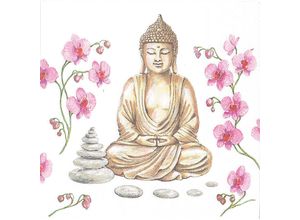 8712159114669 - Papierservietten Buddha 33 x 33 cm 20 Stück