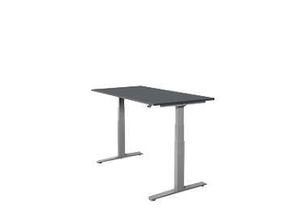 4250510813836 - Select Schreibtisch SET UP elektrisch höhenverstellbar Rechteck T-Fuß B 1600 x T 800 x H 645-1290 mm graphit weißaluminium