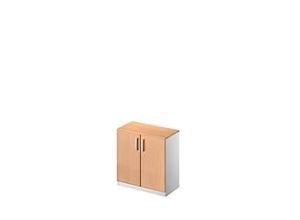 4250510835159 - Genius Flügeltürenschrank TETRIS SOLID 2 OH B 800 mm abschließbar mit Abdeckplatte Buche-Dekor weißalu