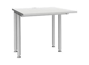 4250510840115 - Genius Schreibtisch MODENA FLEX Breite 800 mm beidseitig verkürzt lichtgrau