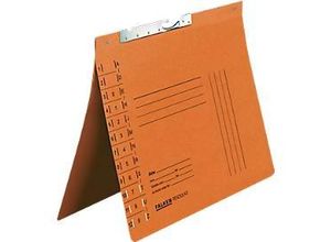 4014481214029 - Pendelhefter Falken Format A4 für bis zu 200 Blatt Schlitzstanzung Behördenheftung Recycling-Karton orange 50 Stück