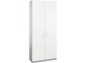 4250510835579 - Genius Flügeltürenschrank TETRIS SOLID Stahlkorpus 6 OH B 1000 mm abschließbar weiß weißalu