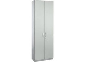 4250510835487 - Genius Flügeltürenschrank TETRIS SOLID Stahlkorpus 6 OH B 800 mm abschließbar lichtgrau weißalu