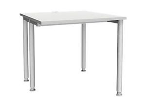 4250510840061 - Genius Schreibtisch MODENA FLEX Breite 800 mm einseitig verkürzt lichtgrau