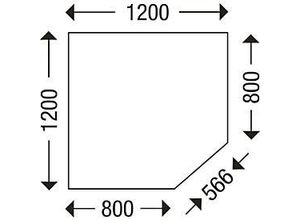 4250510823972 - Genius Rückseitenblende für CAD-Platte mit Fuß B 1200 x T 1200 mm weißaluminium