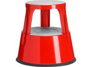 4250510800676 - Fahrbarer Rolltritthocker rutschfester Gummibelag H 410 x ø 433 283 mm bis 150 kg rot 4250510800676 - Fahrbarer Rolltritthocker rutschfester Gummibelag H 410 x ø 433 283 mm bis 150 kg rot