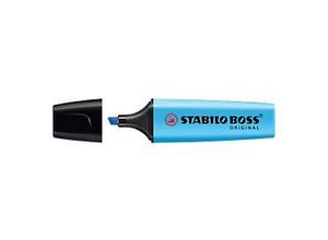 4006381215732 - Textmarker STABILO® BOSS Original Keilspitze lichtbeständig schnell trocknend blau 10 Stück