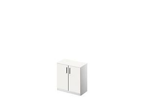 4250510835173 - Genius Flügeltürenschrank TETRIS SOLID 2 OH B 800 mm abschließbar mit Abdeckplatte weiß weißalu