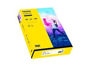 4011211078951 - Farbiges Kopierpapier tecno colors DIN A4 160 g m² intensivgelb 1 Paket = 250 Blatt