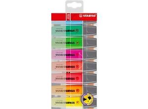 4006381215718 - Boss 70er Pack de 8 Textmarker - 2 bis 5mm Strich - nachfüllbar - Tinte auf Wasserbasis - farblich sortiert - Stabilo 4006381215718 - Boss 70er Pack de 8 Textmarker - 2 bis 5mm Strich - nachfüllbar - Tinte auf Wasserbasis - farblich sortiert - Stabilo