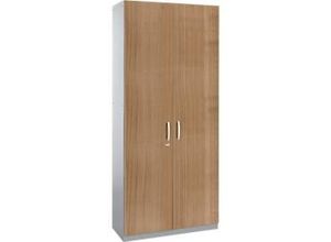 4250510835562 - Genius Flügeltürenschrank TETRIS SOLID Stahlkorpus 6 OH B 1000 mm abschließbar Kirsche Romana weißalu