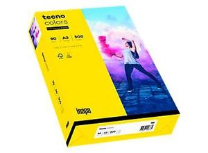 4011211077336 - Farbiges Kopierpapier tecno colors DIN A3 80 g m² intensivgelb 1 Paket = 500 Blatt