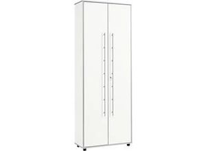 4251898810486 - Select Aktenschrank Moxxo IQ Holz 5 Böden 6 OH B 801 x T 362 x H 2166 mm abschließbar weiß