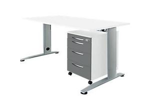 4250510809341 - Select Büromöbelset 2-tlg LOGIN C-Fuß Schreibtisch B 1600 mm